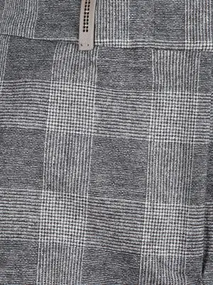 Peserico Checked Trousers - Gray