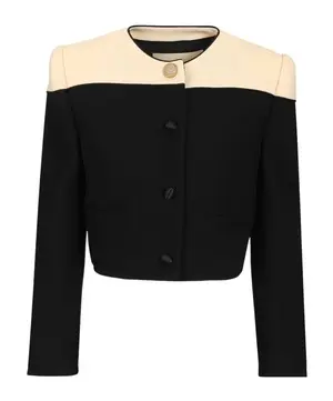 Valentino Garavani Button-up Crewneck Jacket