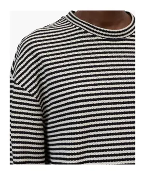Closed Striped Longsleeve Knit Top