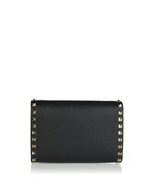 Valentino Garavani Rockstud Foldover Top Mini Clutch Bag