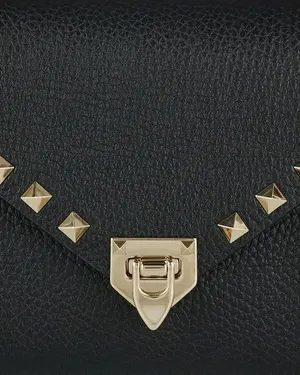 Valentino Garavani Rockstud Foldover Top Mini Clutch Bag