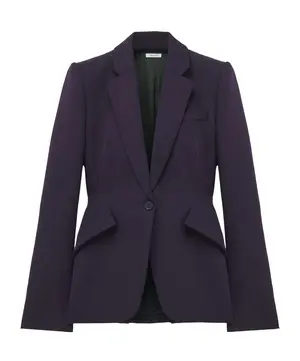 Alexander McQueen Single-breasted Blazer - Violet