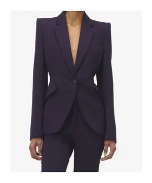 Alexander McQueen Single-breasted Blazer - Violet