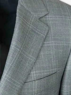 Canali American Straight Plaid Blazer - Gray