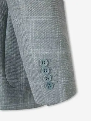 Canali American Straight Plaid Blazer - Gray