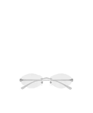 Cartier Cat Eye Frame Eyeglasses - Silver