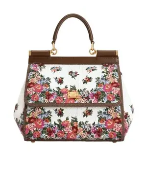 Dolce & Gabbana Sicily Medium Embroidered Shoulder Bag