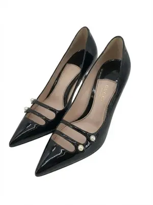 Gucci Logo Embellished Pointed High Heel Pumps