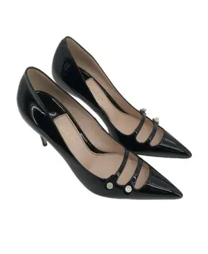 GUCCI Gucci Logo Embellished Pointed High Heel Pumps