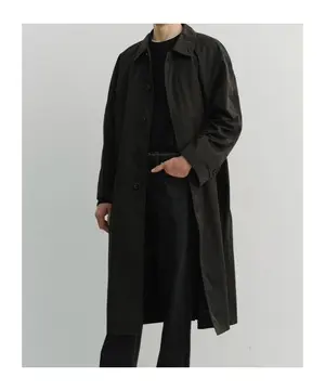 DUNST Buttoned Coat - Black