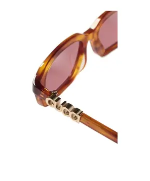 Gucci Rectangle Frame Sunglasses - Havana