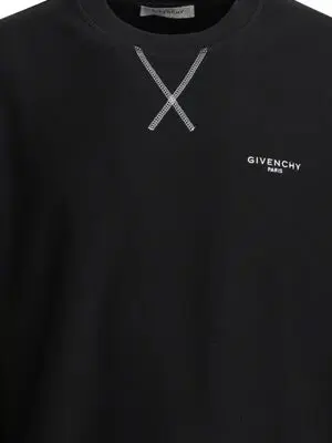 Givenchy Paris Seam Crewneck Sweatshirt - Black