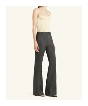 COURREGES Courrèges Asymmetrical Lace Trimmed Tank Top