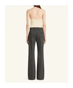 COURREGES Courrèges Asymmetrical Lace Trimmed Tank Top