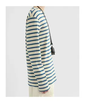 JIL SANDER Striped Crew-neck T-shirt - Cornsilk