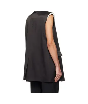 JEAN PAUL GAULTIER Sleeveless Double-breasted Blazer