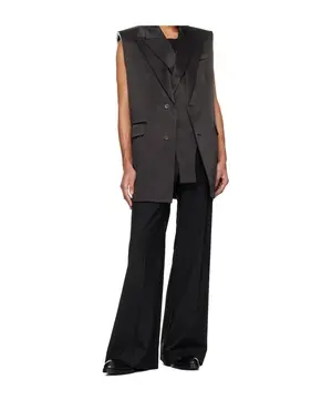 JEAN PAUL GAULTIER Sleeveless Double-breasted Blazer