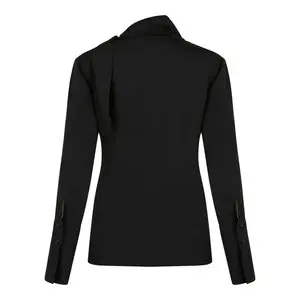 COURREGES Courrèges Draped Neck Long Sleeve Top