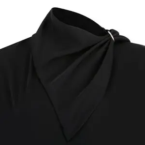 COURREGES Courrèges Draped Neck Long Sleeve Top