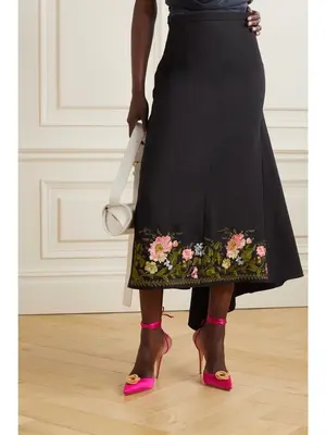 Erdem Ambrosia Asymmetrical Midi Skirt