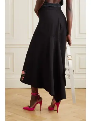 Erdem Ambrosia Asymmetrical Midi Skirt