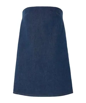 FRAME Strapless Denim Dress - Blue