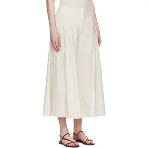 Studio Nicholson Agat Pleated Skirt - Bone