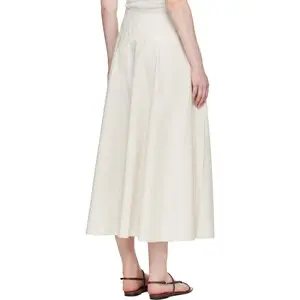 Studio Nicholson Agat Pleated Skirt - Bone