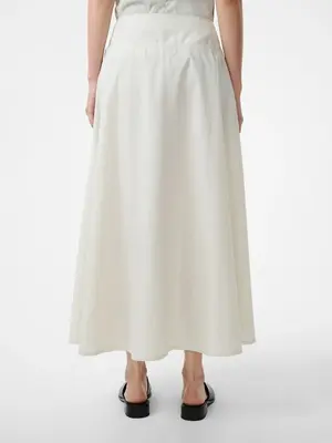 Studio Nicholson Agat Pleated Skirt - Bone
