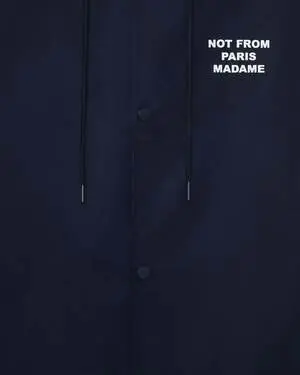 Drole De Monsieur Drôle De La Parka Slogan Parka - Navy Blue