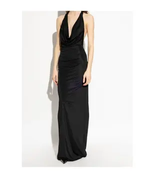 Dsquared2 Long Open Back Draped Dress