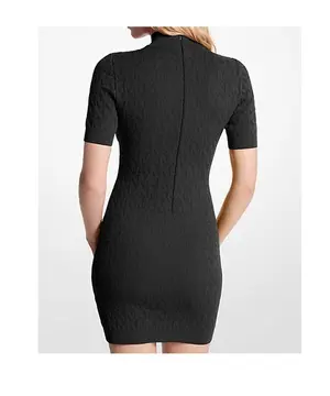 Michael Kors Logo Jacquard Knit Dress