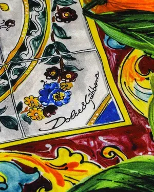 Dolce & Gabbana Printed Silk Scarf