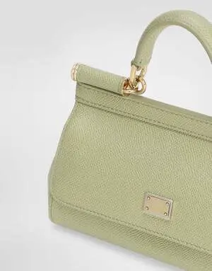 Dolce & Gabbana Small Sicily Handbag With Logo Plaque - Green