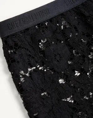 Valentino Garavani Lace Leggings With Feather Embellishments