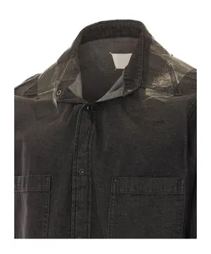 MAISON MARGIELA Long Sleeve Patch Detail Shirt