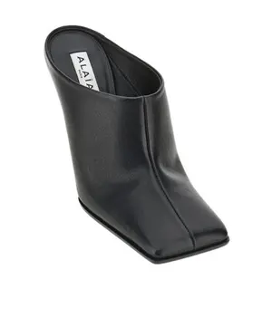 Alaïa Square-toe High-heeled Mules - Black