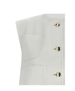 Fabiana Filippi Denim Knit Buttoned Jacket