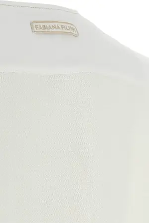 Fabiana Filippi Denim Knit Buttoned Jacket