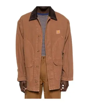 Carhartt Work In Progress Corduroy-collar Jacket - Brown