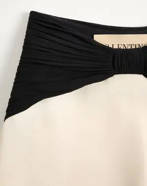 Valentino Garavani Cady Couture Draped Maxi Skirt