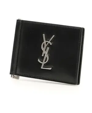 Saint Laurent Monogram Money Clip Wallet