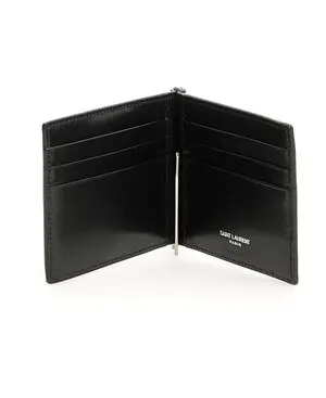 Saint Laurent Monogram Money Clip Wallet