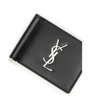 Saint Laurent Monogram Money Clip Wallet