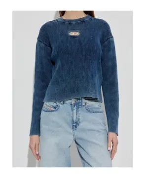 DIESEL® M-anchor Logo Sweater - Blue