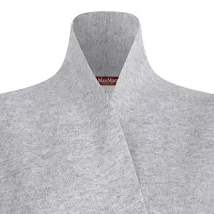 Max Mara Belted Cardigan With Stand-up Collar