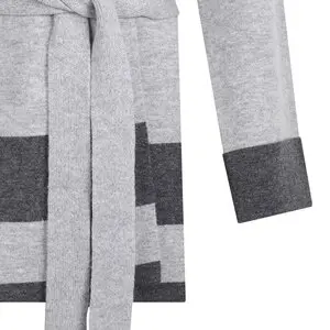 Max Mara Belted Cardigan With Stand-up Collar