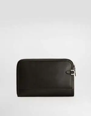 Dolce & Gabbana Woven Panel Wristlet Bag - White