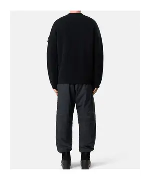 Stone Island Mock Neck Zip Detailed Jumper