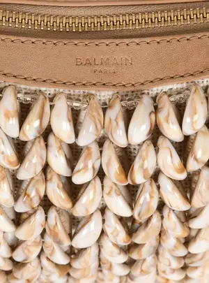 Balmain Suede And Shell Mini Bag